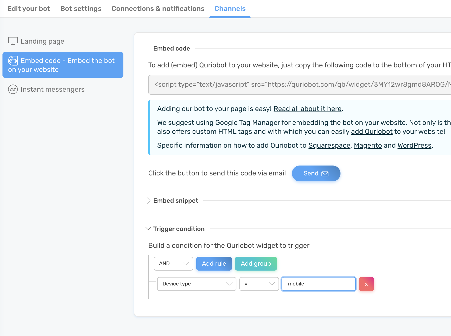 Different bots on Desktop and Mobile, different pages, etc ...